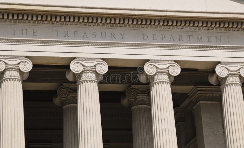 Treasury Department Building Stock Photo - Image of deficit, bank: 1654180