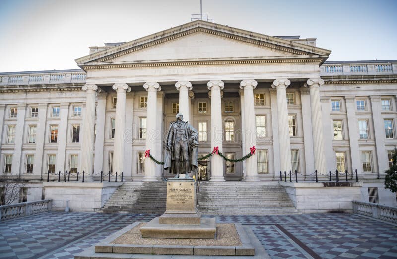 The Treasury Department in Washington DC Stock Image - Image of ...