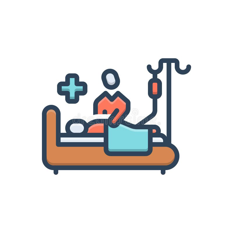 Color Illustration Icon for Treatment, Cure and Sickness Stock ...