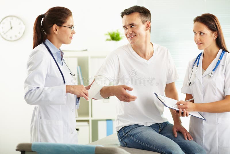 Treatment of patient stock photo. Image of coat, confident - 27879682