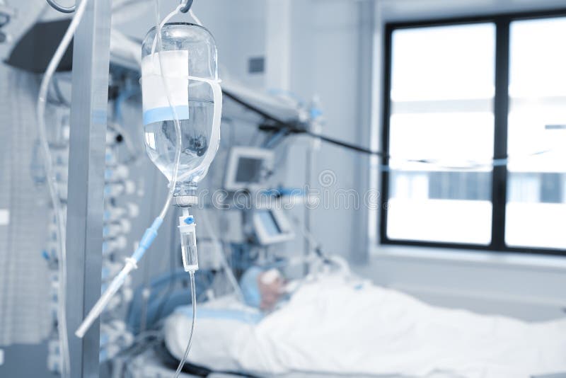 Patient in Critical Condition in the ICU Stock Photo - Image of ...