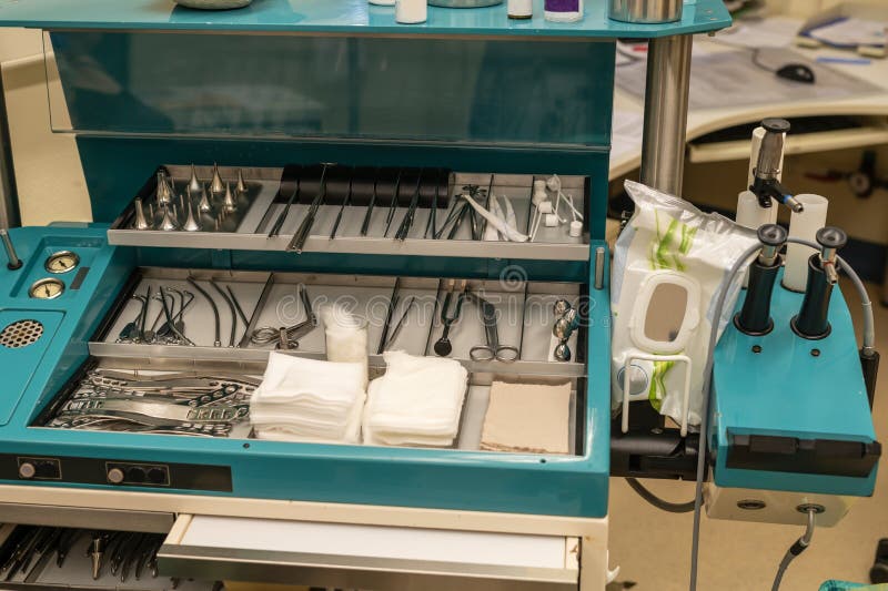 Treatment and Surgical Instruments Stock Photo - Image of sterile ...