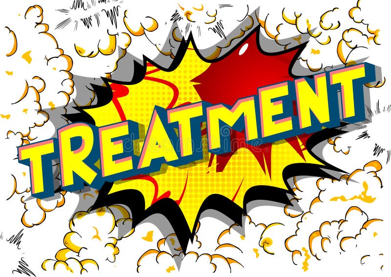 Treatment - Comic Book Style Words Stock Vector - Illustration of ...