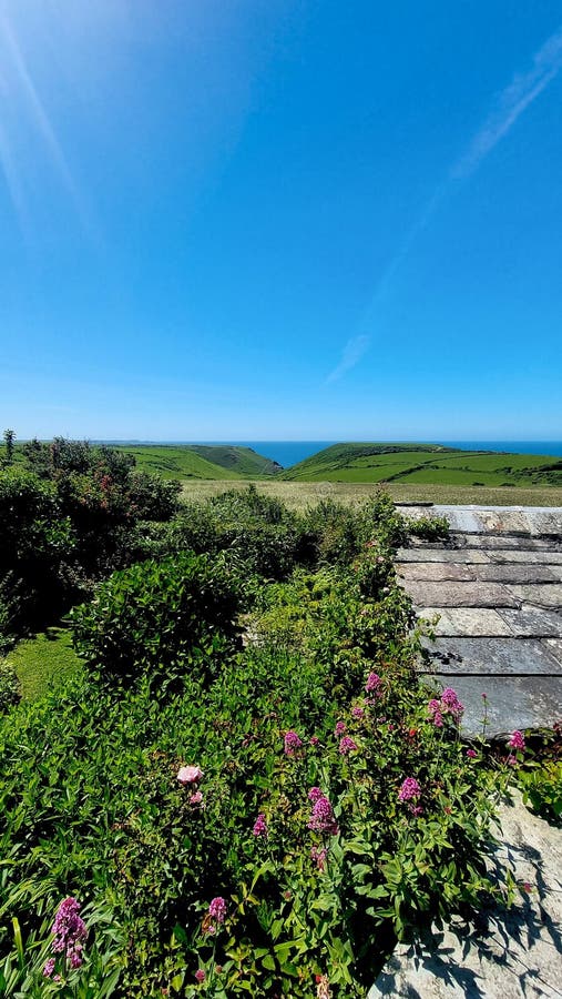 Cornwall Countryside in the Cornish Coast .uk Stock Image - Image of ...