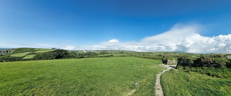 Cornwall Countryside in the Cornish Coast .uk Stock Image - Image of ...