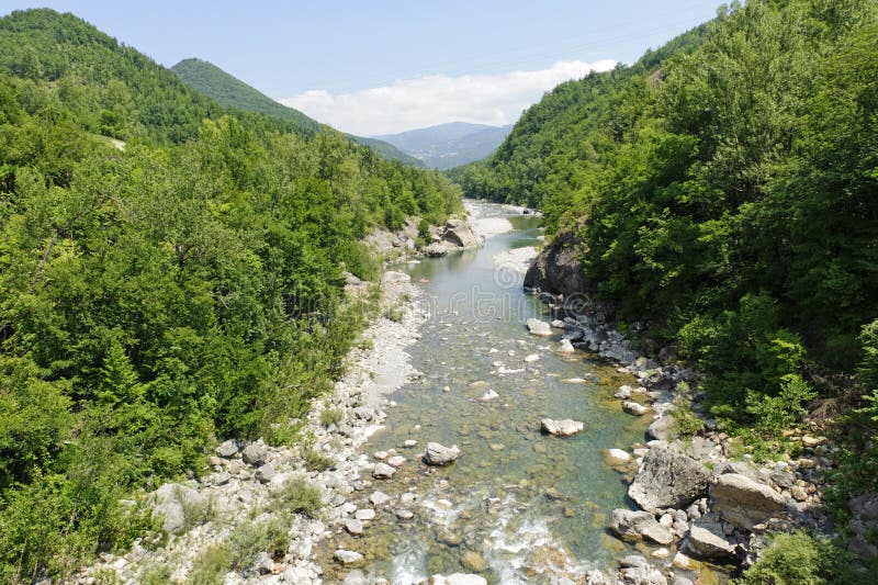Trebbia river stock image. Image of trebbia, canyon, tributaries - 56318391