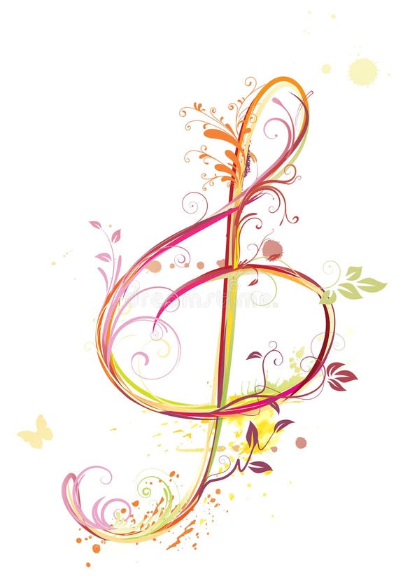 Clef Flower Treble Stock Illustrations – 1,072 Clef Flower Treble Stock ...