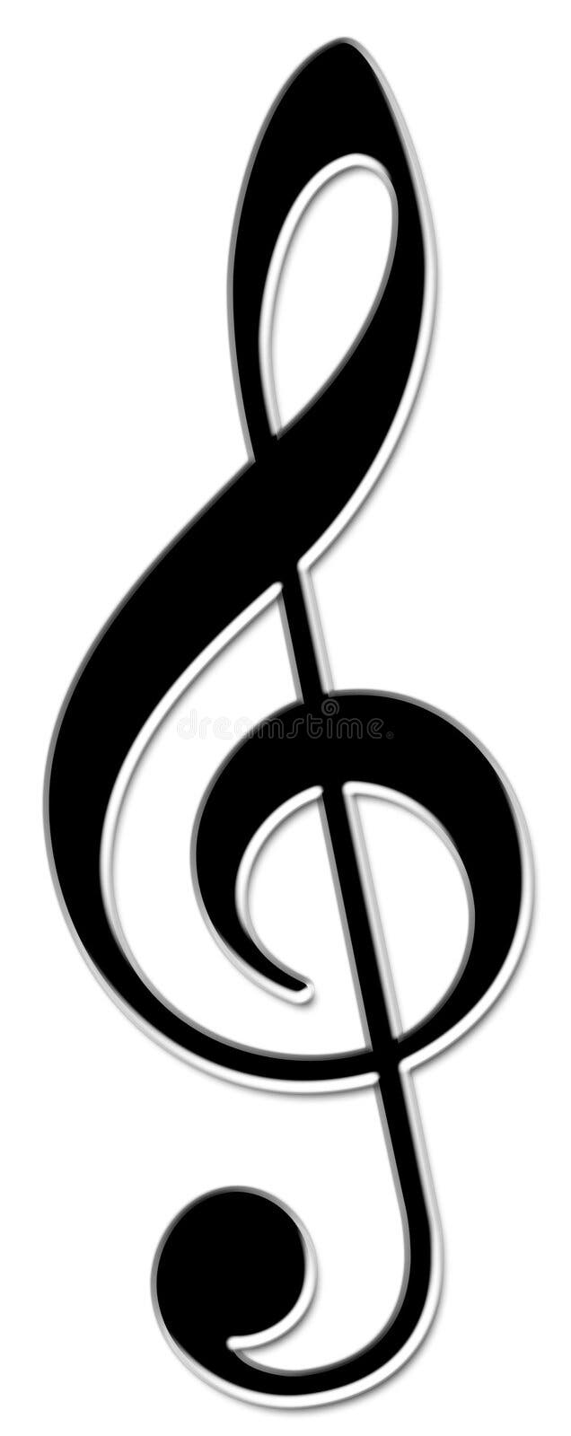 Treble Clef Black Illustration Stock Illustrations – 12,167 Treble Clef ...