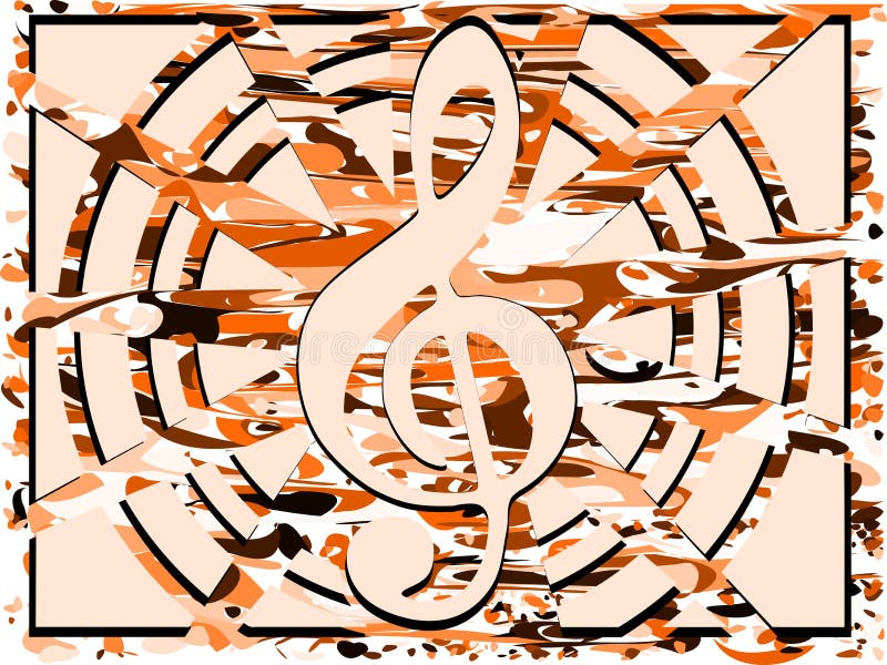 Treble clef tattoo stock vector. Illustration of colorful - 33489608