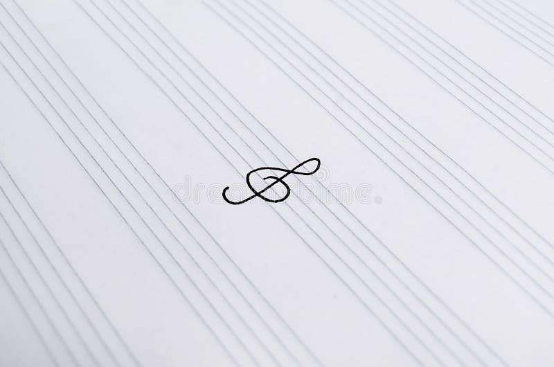 Treble Clef Close Up Music Paper Notebook Stock Photos - Free & Royalty ...