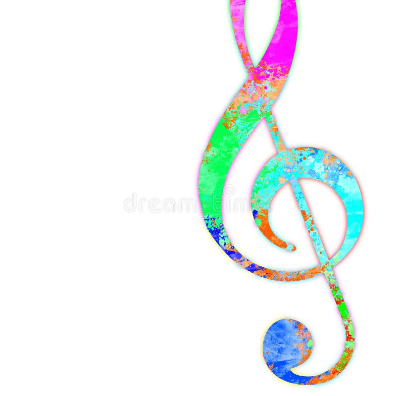 Treble Clef stock illustration. Illustration of sound - 90879974