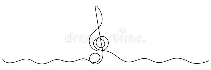 Continuous Clef Stock Illustrations – 425 Continuous Clef Stock ...
