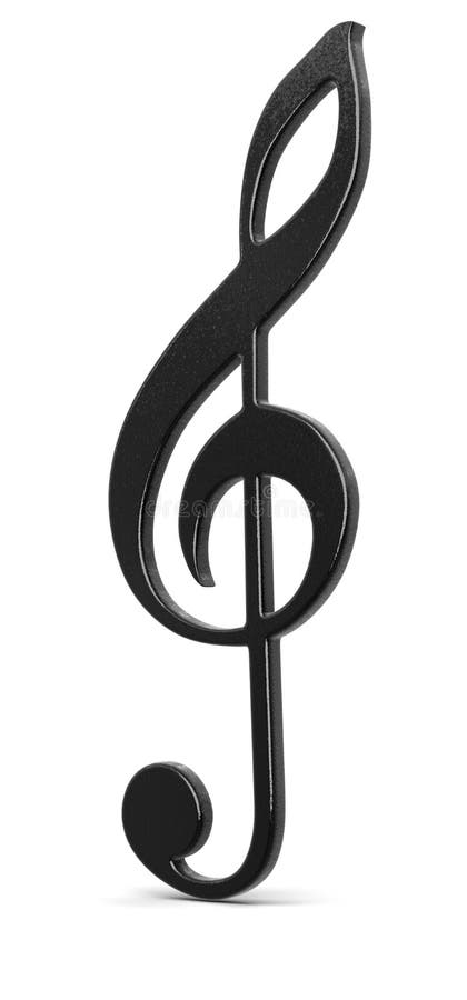 Treble clef stock illustration. Illustration of generated - 34603182