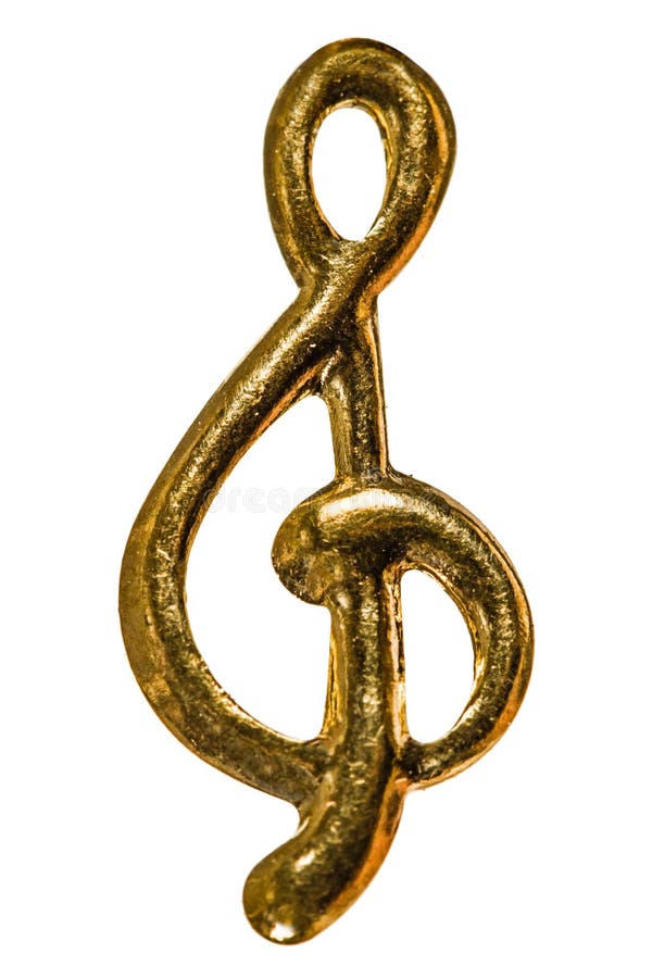 Treble Clef, Decorative Element, Isolated on White Background Stock ...