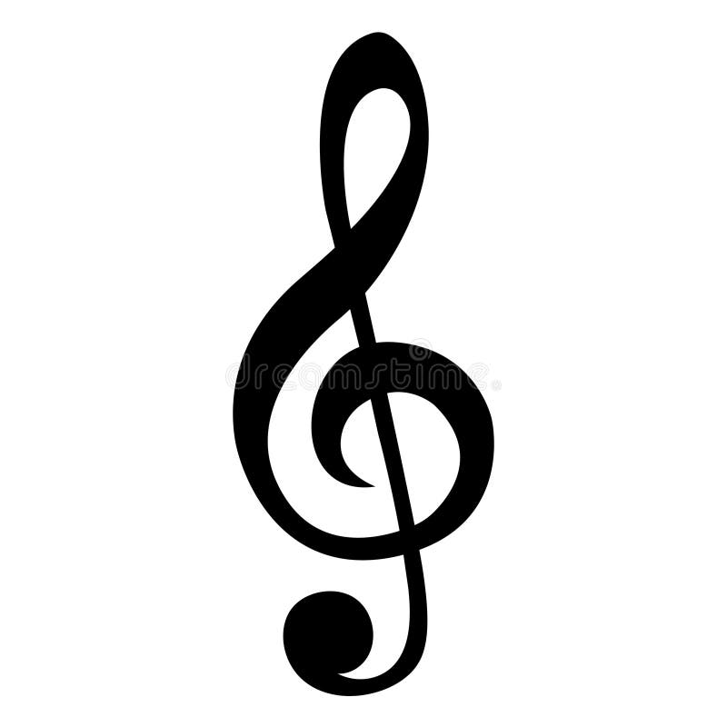 Treble clef icon stock vector. Illustration of musician - 276827262