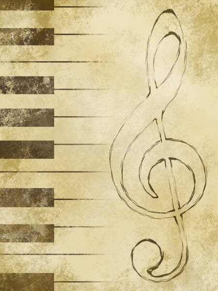 Treble clef stock illustration. Illustration of clef - 44282423