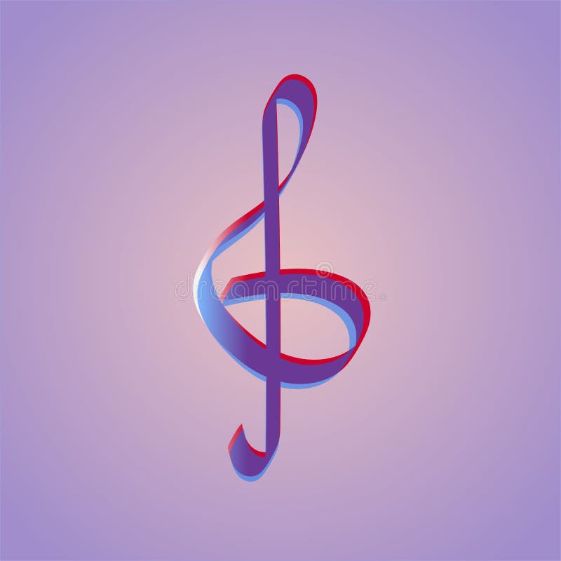 Treble clef. Logo template stock vector. Illustration of graphic - 91751885