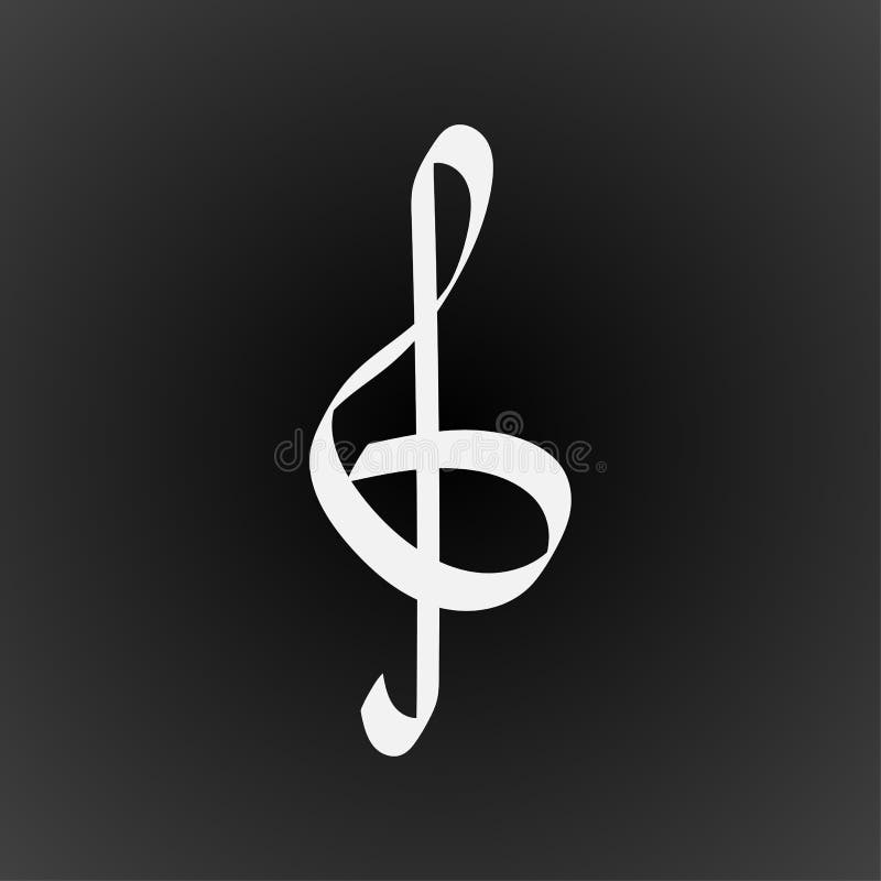 Treble Clef Logo Vector. Eps 10 Stock Vector - Illustration of color ...