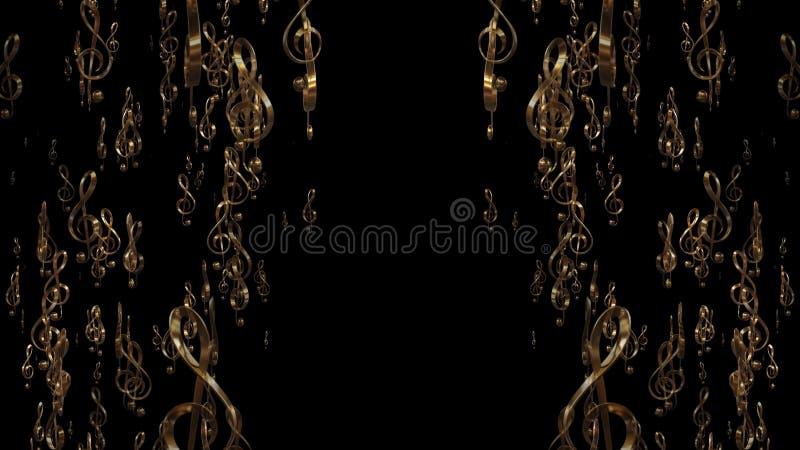 Treble Clef Music Background Stock Footage - Video of floating, digital ...
