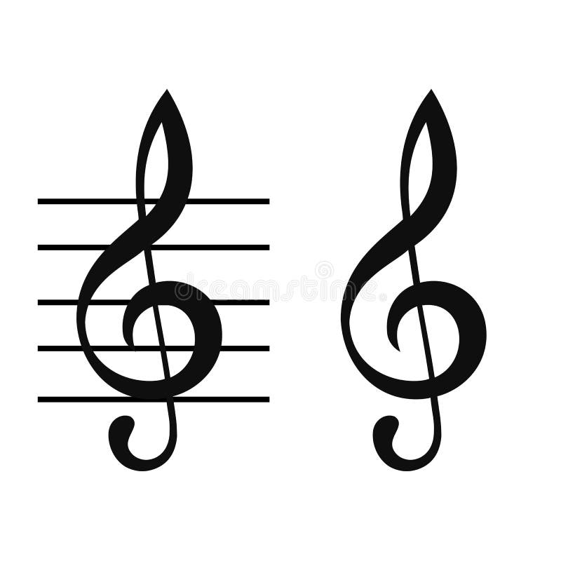 G-Clef Music Notes Groovy Notebook Doodles Vector Stock Vector ...