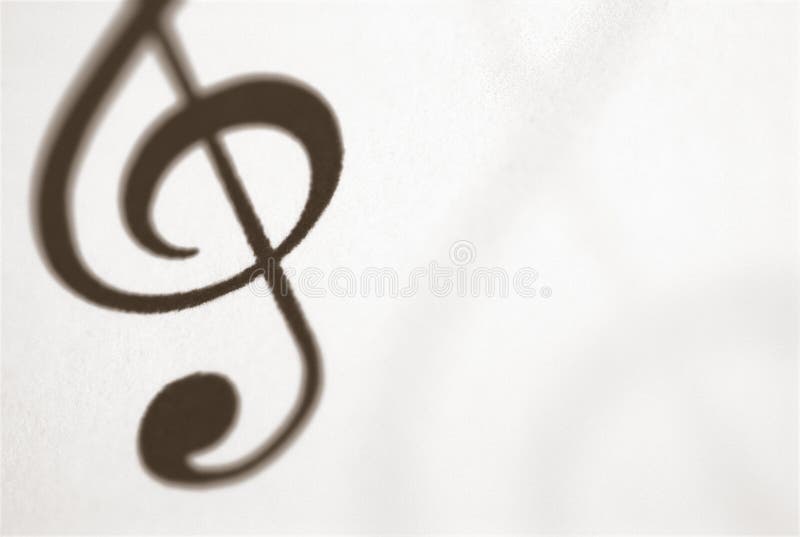 Treble Clef Musical Poster stock image. Image of music - 2011087