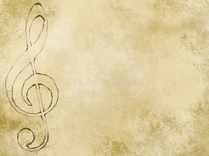 Treble Clef Parchment Stock Illustrations – 66 Treble Clef Parchment ...