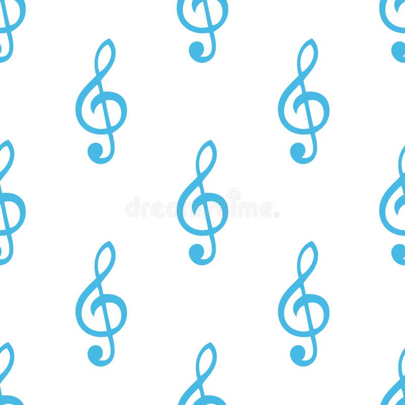 Seamless Blue Treble Clef Stock Illustrations – 401 Seamless Blue ...