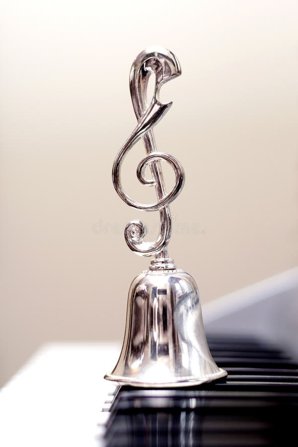 Treble clef stock photo. Image of metal, grey, silver - 78447346