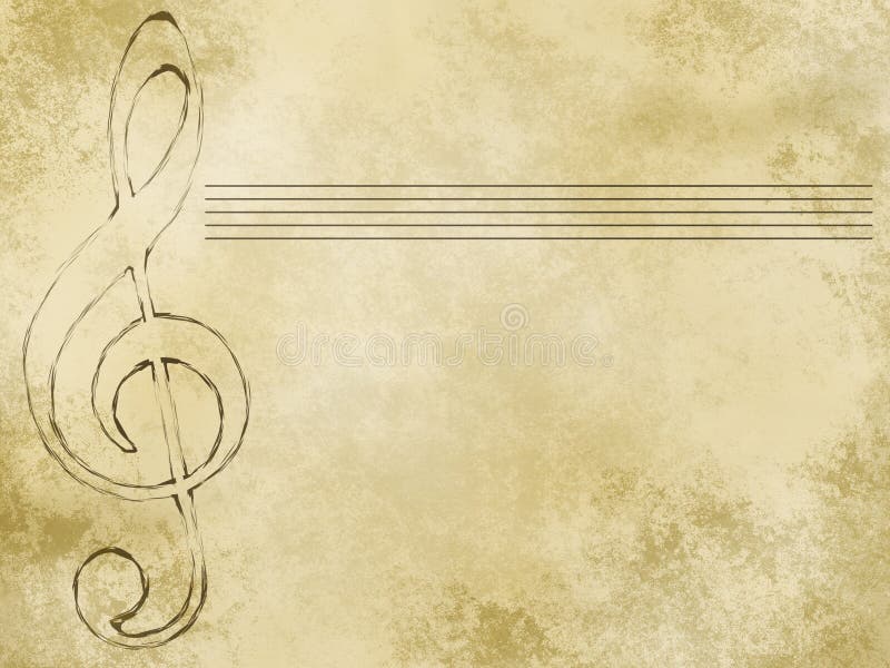Treble clef stock illustration. Illustration of piano - 44282387