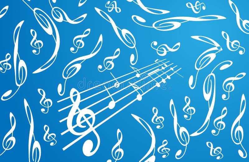 Treble Clefs Background Picture. Image: 6255697