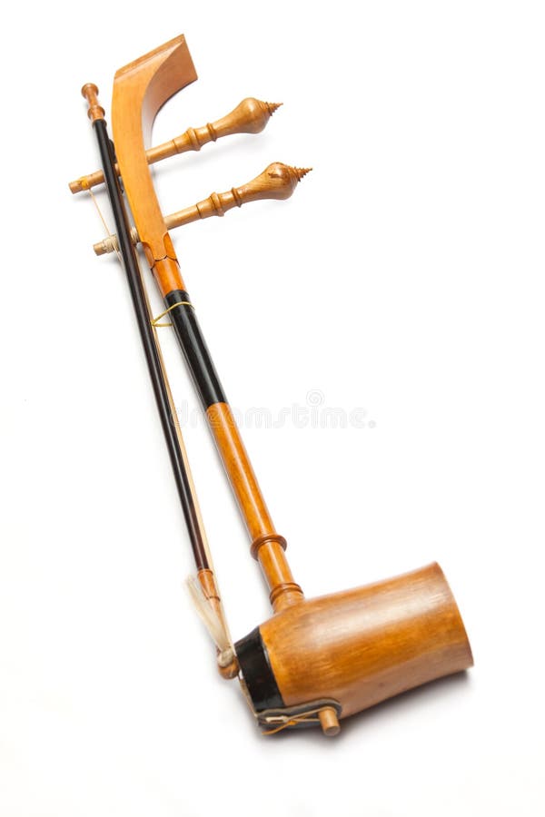 Treble Fiddle or Soprano Sounded String Thai Music Instrument Stock ...