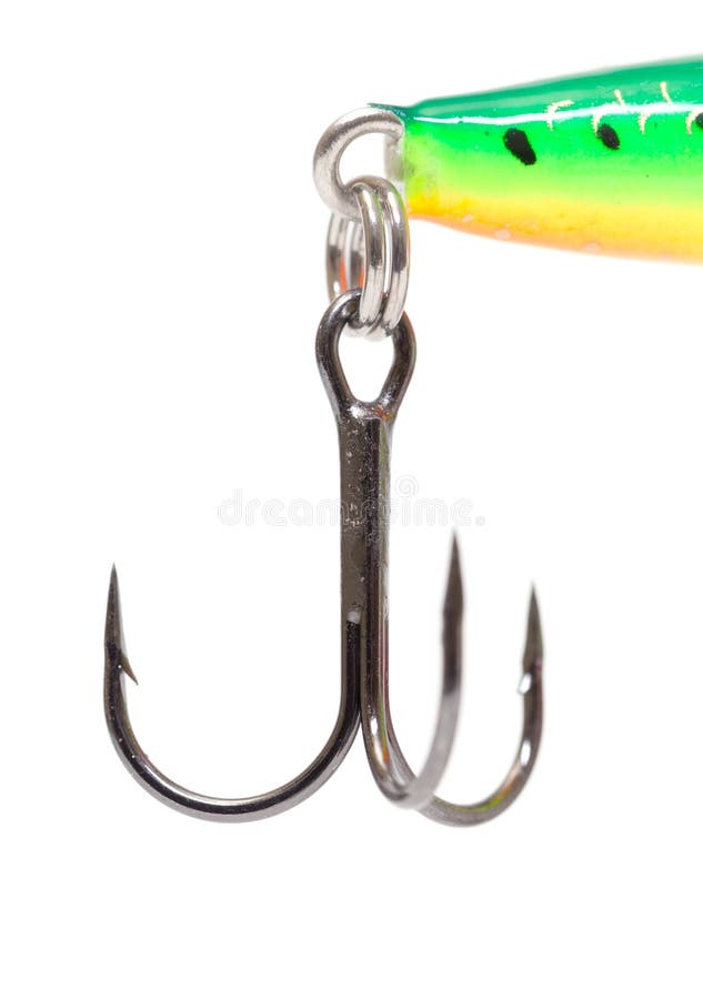 Orange Lurefor Fishing a Predatory Fish Stock Photo - Image of object ...