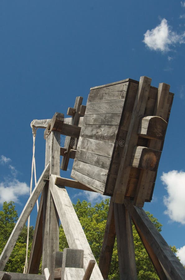 Trebuchet and mangonel stock photo. Image of historical - 4791490