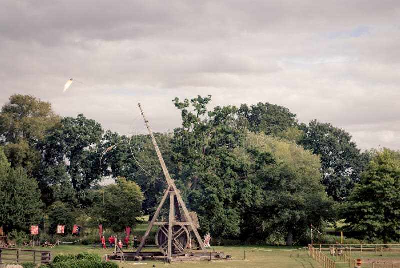 Trebuchet stock photo. Image of fire, warwick, heritage - 44813040