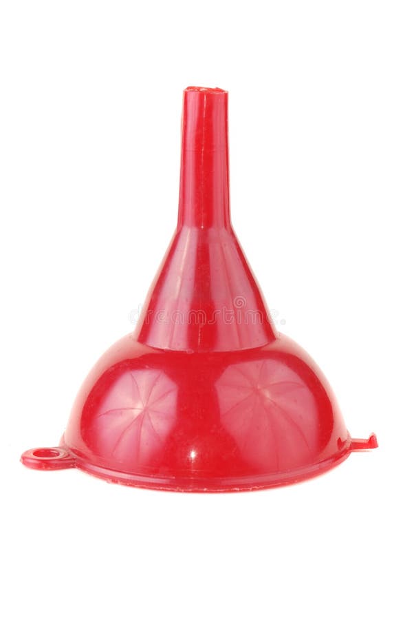 Rode trechter stock foto. Image of geïsoleerd, keuken - 11155796