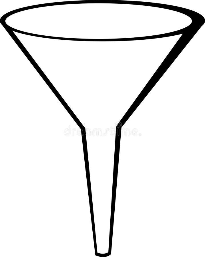 Vectorillustratie Van Een Trechter Vector Illustratie - Illustration of ...