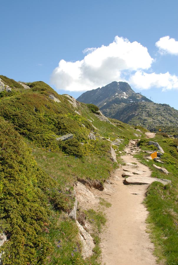 Trecking path stock photo. Image of ridge, extreme, rock - 9494816