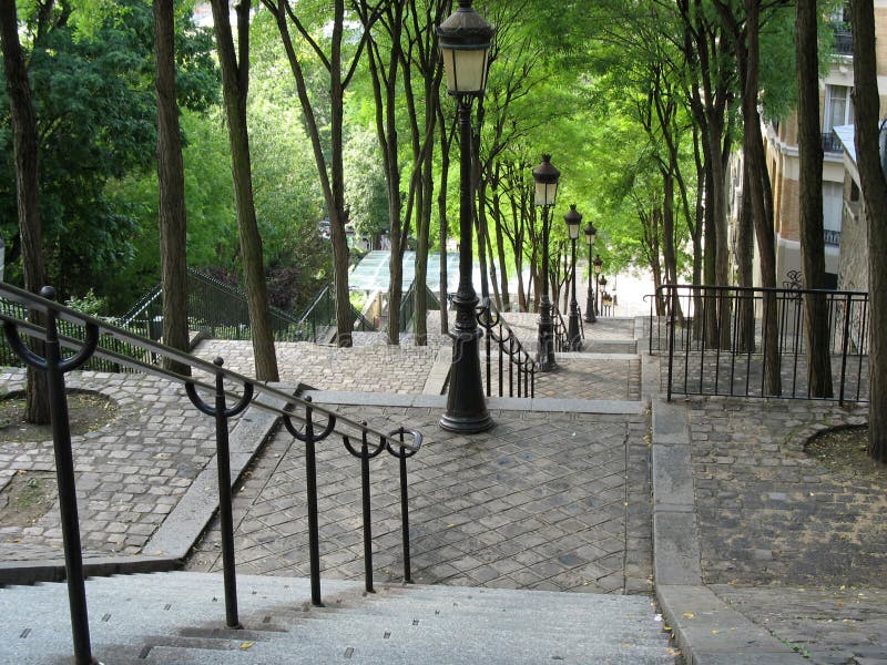 Trappen in Parijs 2 stock foto. Image of romantisch, centrum - 1725608