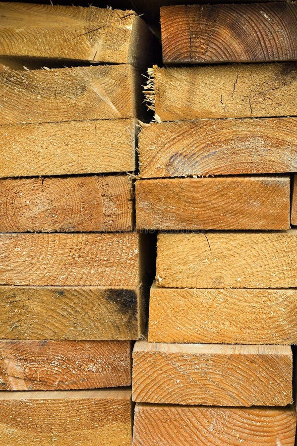 Stack of lumber stock image. Image of rough, industry - 18243045
