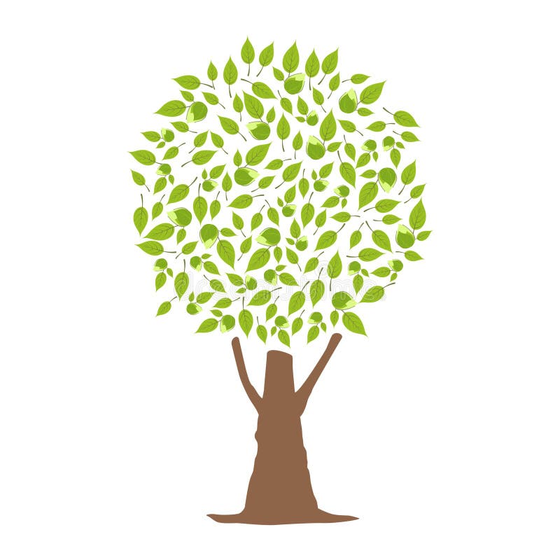 Translucent tree stock vector. Illustration of editable - 4616257