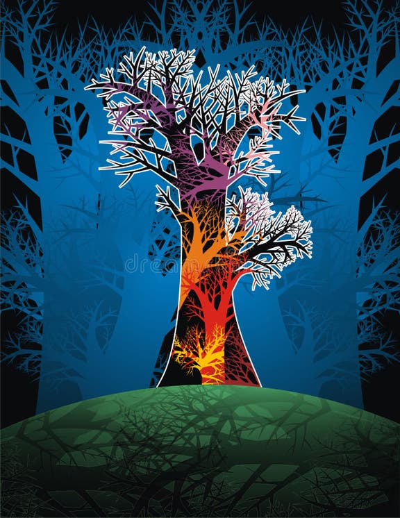 Mystical Tree Stock Illustrations – 94,160 Mystical Tree Stock ...