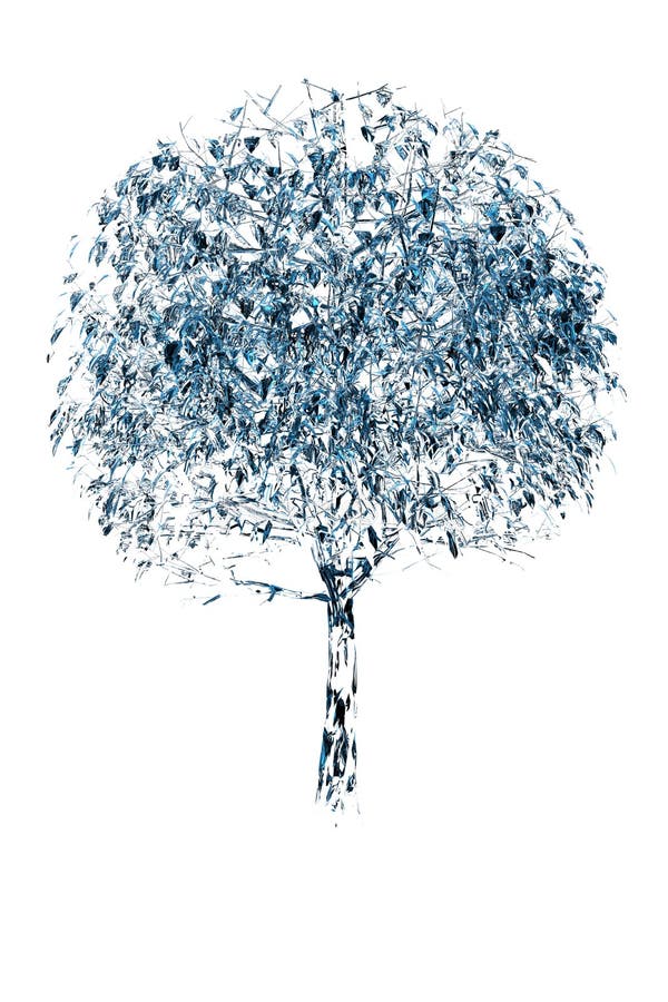 3d Rendered Blue Cyan Metal Surface with Wavy Shapes Stock Illustration ...