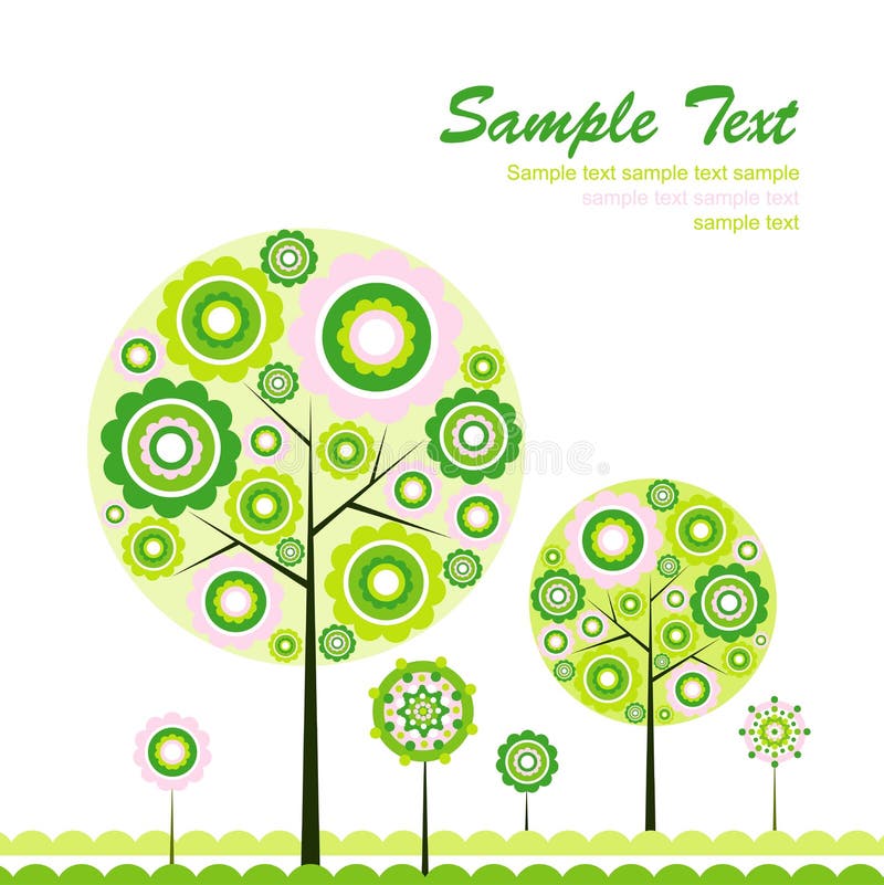 Tree abstract background, stock illustration. Illustration of growing ...