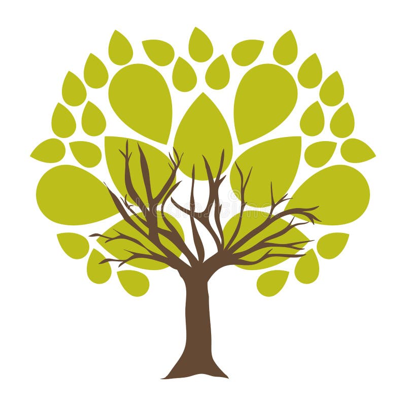 Tree abstract icon image stock vector. Illustration of plant - 80447876