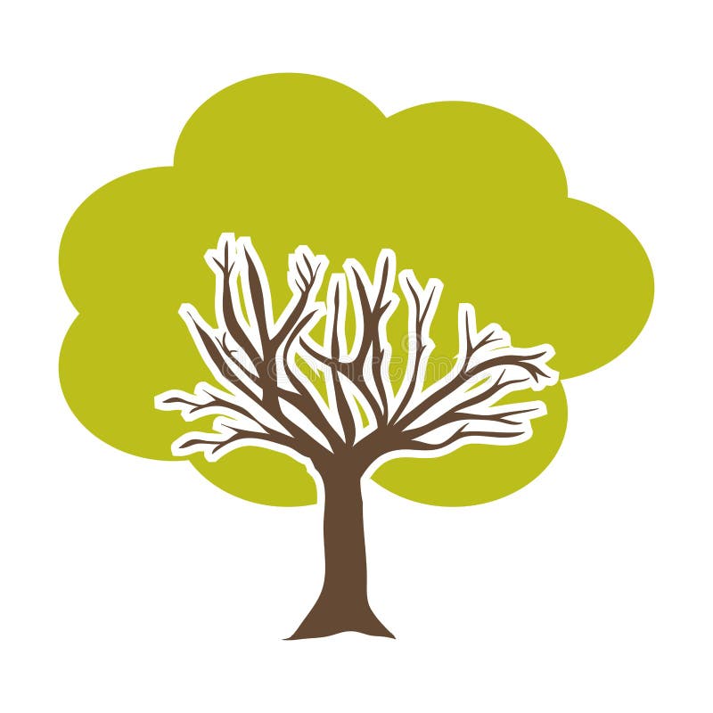 Tree abstract icon image stock vector. Illustration of clipart - 80449089