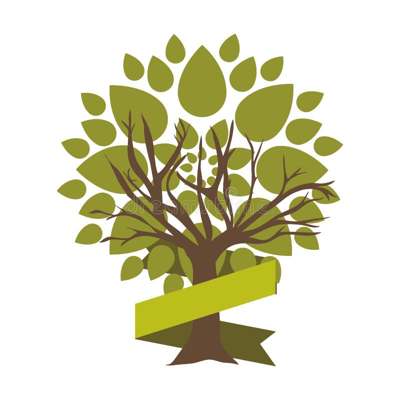 Tree abstract icon image stock vector. Illustration of growth - 80449233