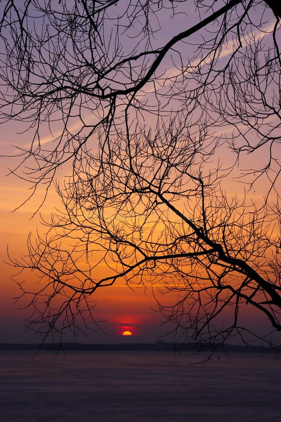 The Most Beautiful Spring Sunset. Stock Photo - Image of sunlight ...