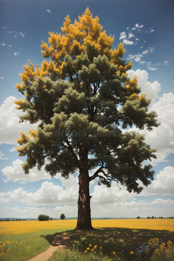 Tree, Tree Wallpaper High Quailty Ai Generative Stock Illustration ...