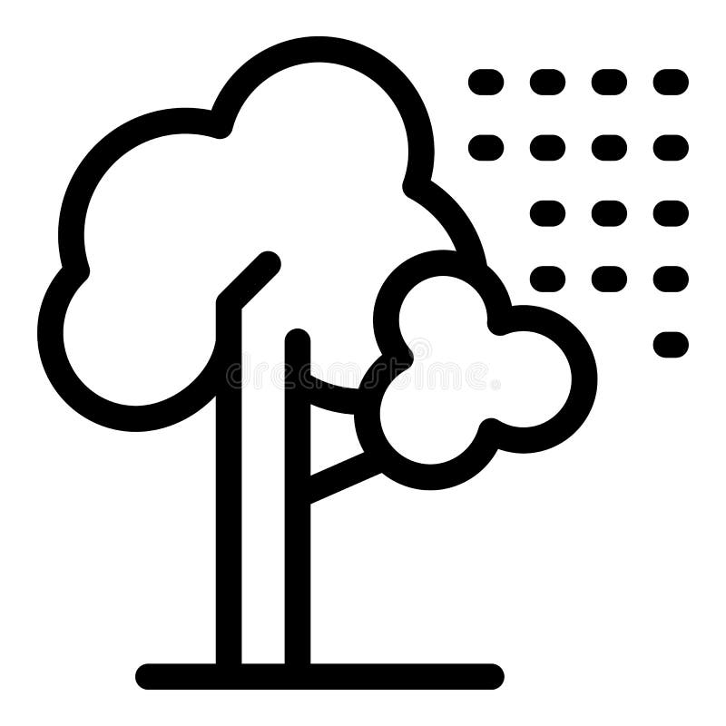 Tree Air Filter Icon Outline Vector. Clean Dust Stock Vector ...