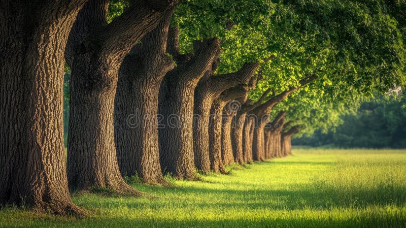Tree Alley stock illustration. Illustration of park - 381703278